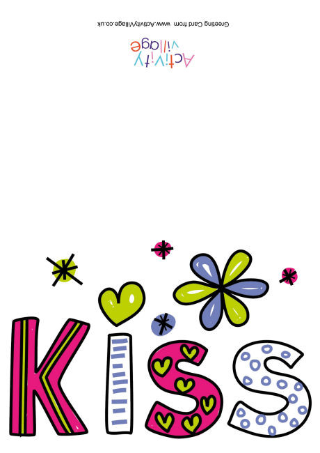 Kiss Card | Activity Village