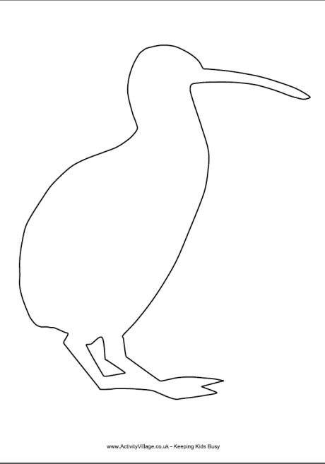 Kiwi Templates Printable | New Zealand Theme for Kids