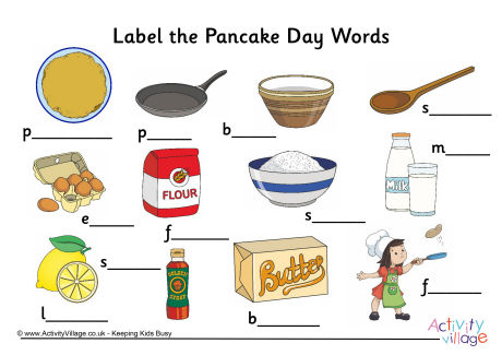 Pancake Day Worksheets | Activity Village