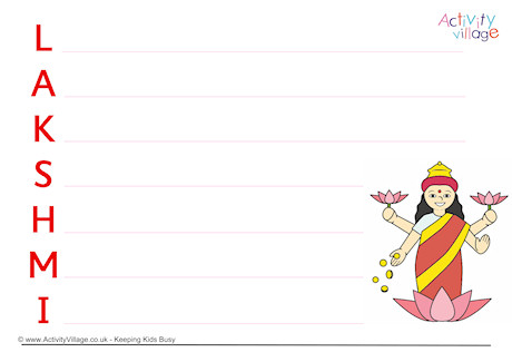 Diwali Acrostic Poem Printables | Activity Village