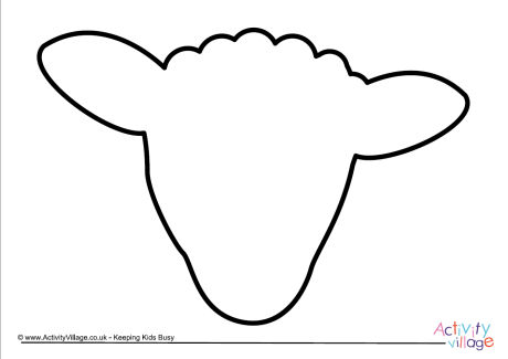 Lamb Writing Frame 2 | Activity Village