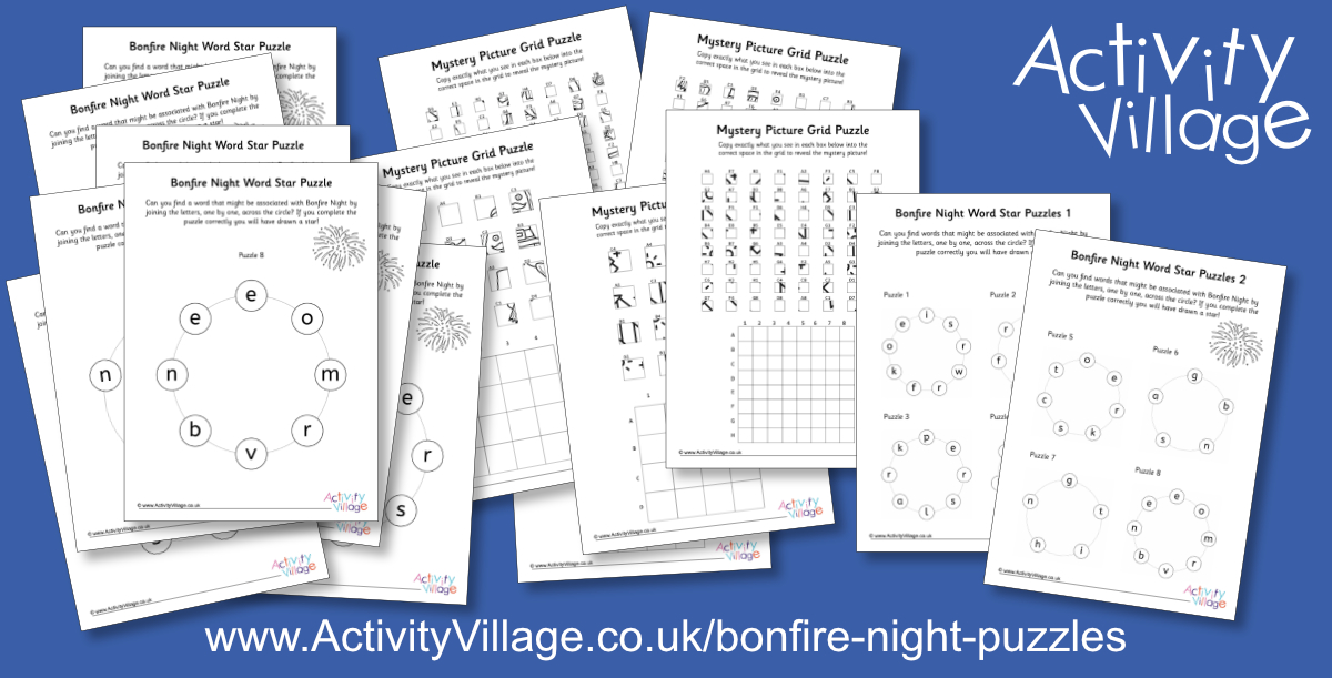 Last Minute Additions to our Bonfire Night Puzzle Collection | Activity ...