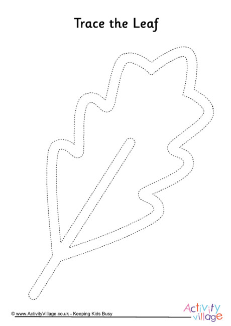 Autumn Tracing Pages | Activity Village