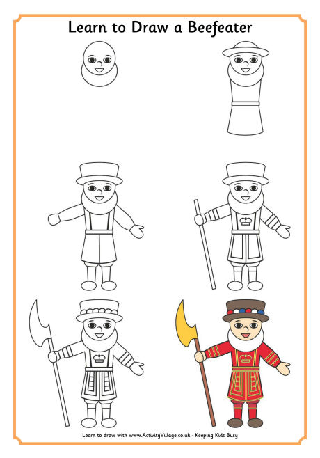Learn to Draw a Beefeater