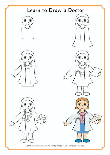 Learn to Draw Professions | Activity Village