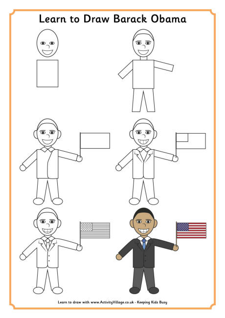 Learn to Draw US Presidents | Activity Village