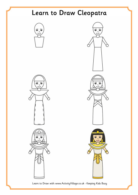 Learn to Draw Cleopatra | Activity Village