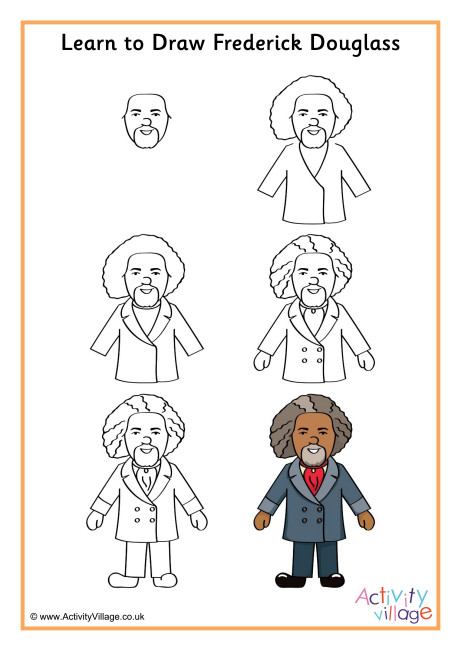 Learn to Draw Frederick Douglass | Activity Village