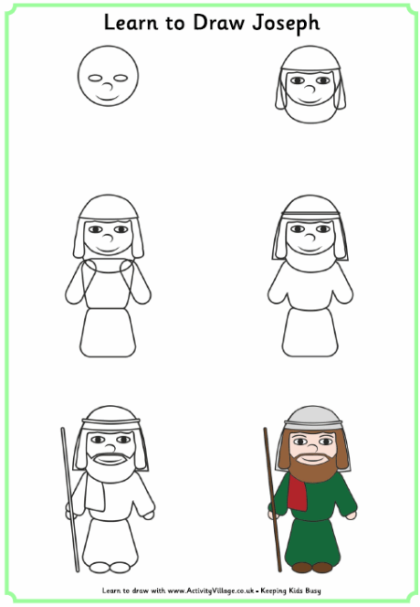 Learn to Draw the Nativity Story | Activity Village