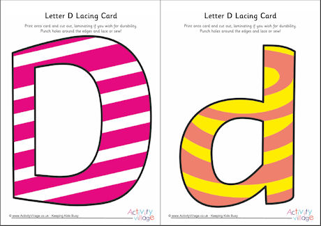 Alphabet Lacing Cards | Activity Village