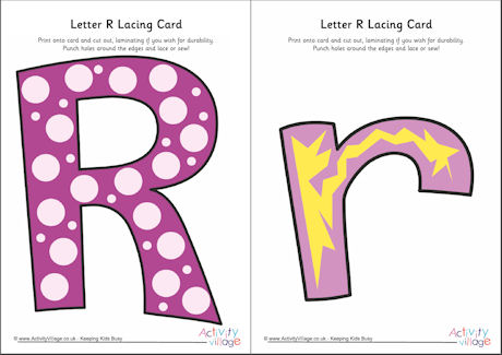 Alphabet Lacing Cards | Activity Village