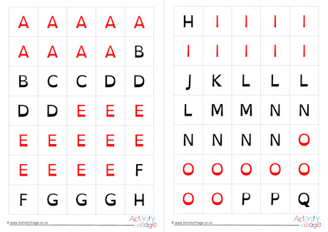 Letter Tiles | Activity Village