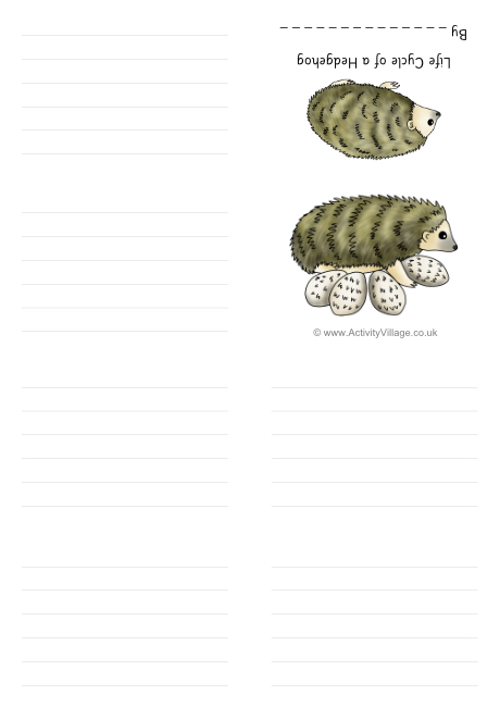 Hedgehog Printables | Activity Village