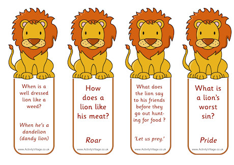 Animal Bookmarks | Activity Village