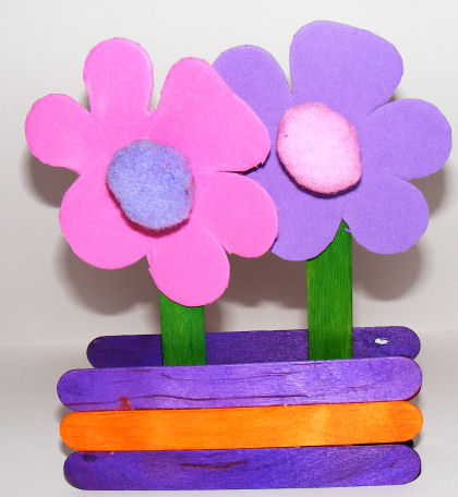 Lolly Stick Window Box Kids Craft
