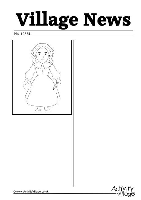 Famous People Newspaper Writing Prompts | Activity Village