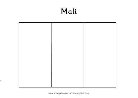 Mali Flag Colouring Page | Activity Village