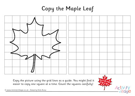 Maple Leaf Grid Copy | Activity Village