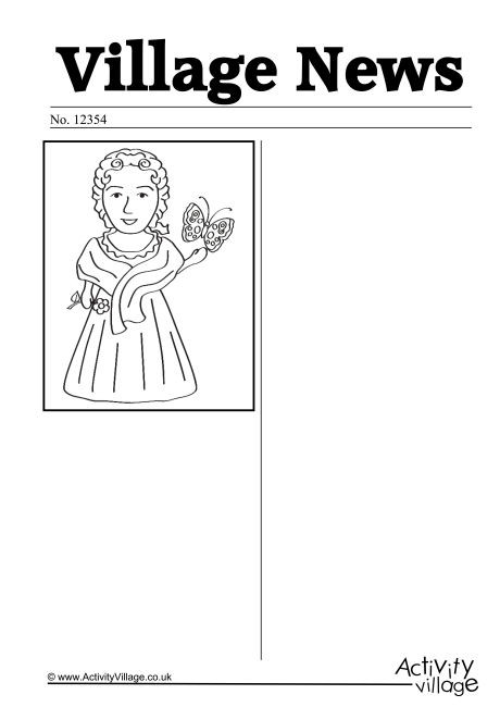 Famous People Newspaper Writing Prompts | Activity Village