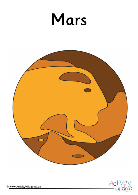 Mars Poster | Activity Village