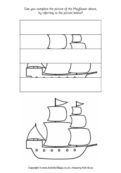 Complete the Mayflower Puzzle | Activity Village