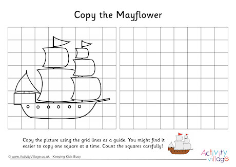 Thanksgiving Grid Copy Puzzles | Activity Village