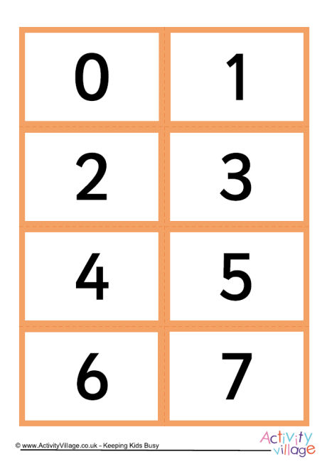 Number Cards | Activity Village