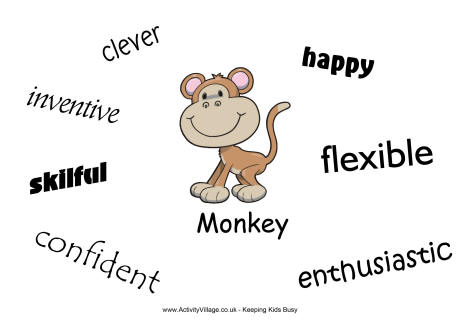 Year of the Monkey Printables | Activity Village