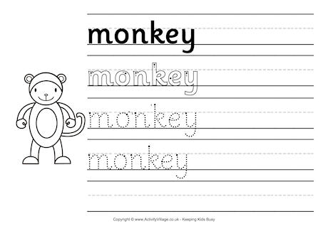 Year of the Monkey Worksheets | Activity Village