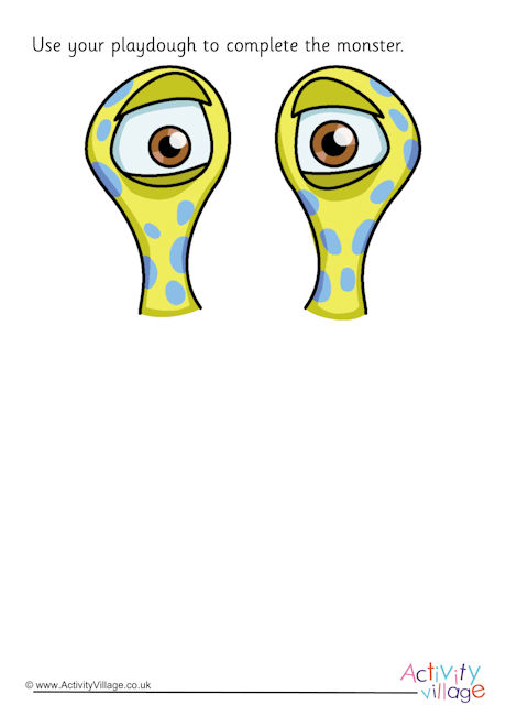 Monster Playdough Mats | Activity Village