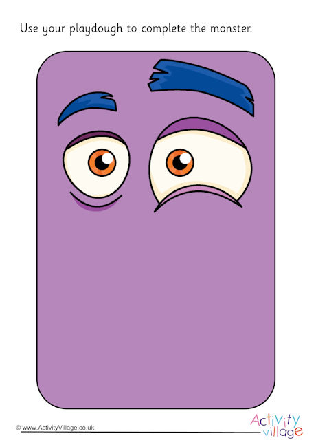 Monster Playdough Mats | Activity Village