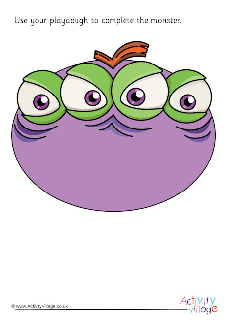 Monster Playdough Mats | Activity Village