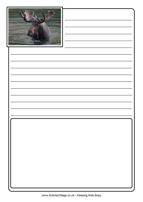 Animal Notebooking Pages | Activity Village