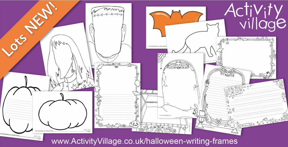 More Halloween Frames for Writing and Drawing Projects | Activity Village
