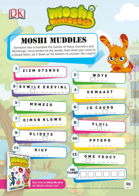 Moshi Monsters | Activity Village