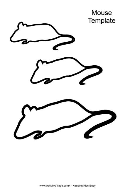 Mouse Template | Activity Village