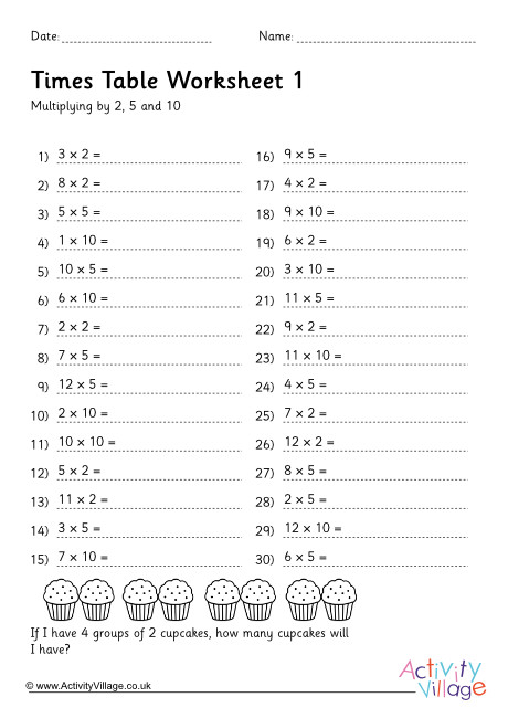 times table drill