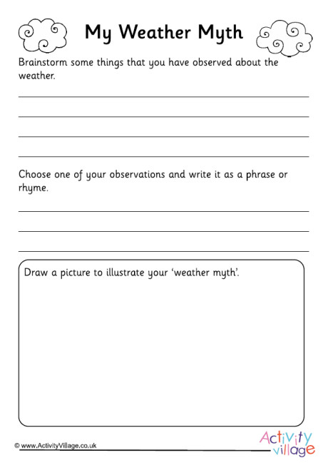 Weather Myths for Kids