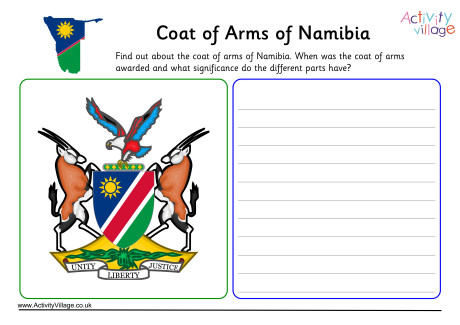 Namibia Facts and Printables for Children