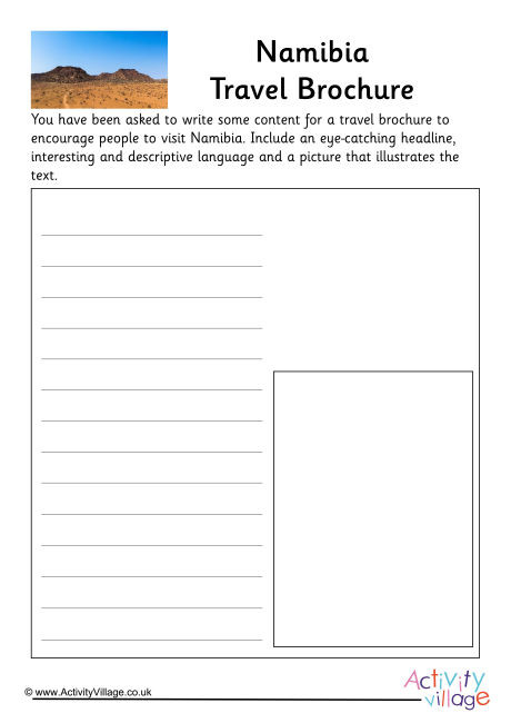 Namibia Facts and Printables for Children