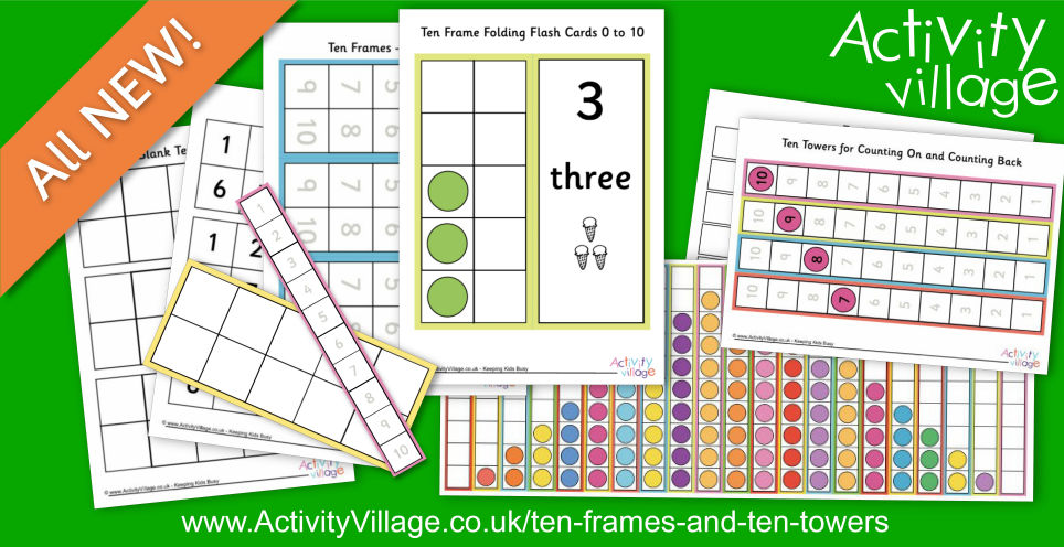 Ten Towers and Ten Frames for Counting Activities - All NEW! | Activity ...
