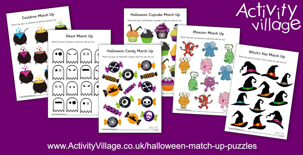 New Halloween Match Up Puzzles | Activity Village
