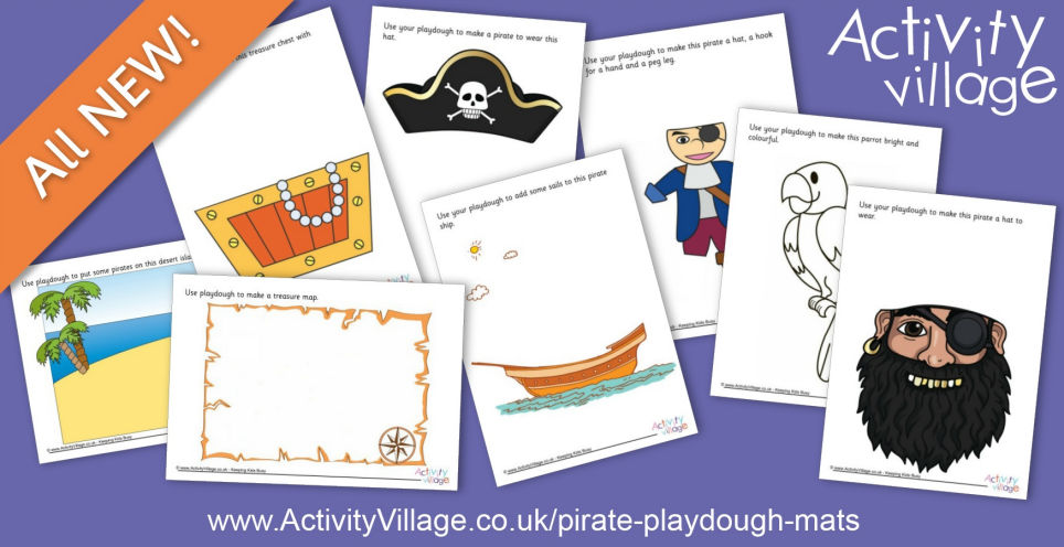 New Pirate Playdough Mats Make For Swashbuckling Fun | Activity Village
