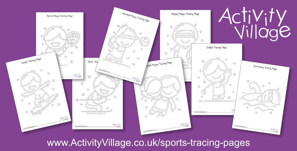 Topping Up Our Sports Tracing Pages... | Activity Village