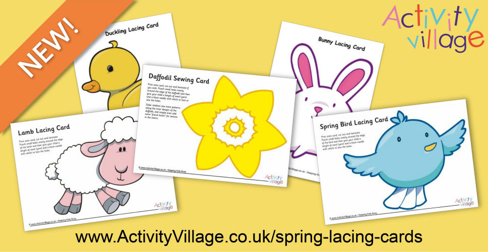 New Spring Lacing Cards Just Added | Activity Village