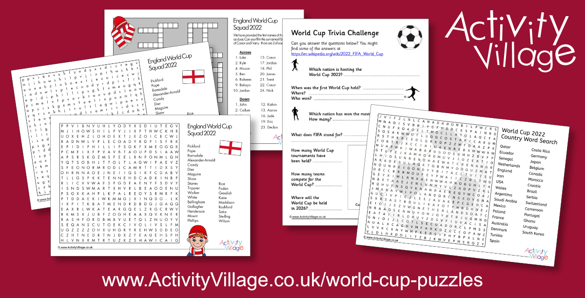 New World Cup Puzzles for 2022 | Activity Village