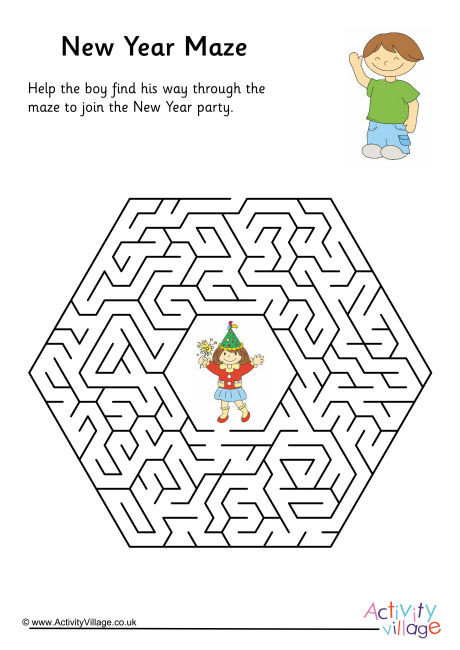 New Year Mazes | Activity Village