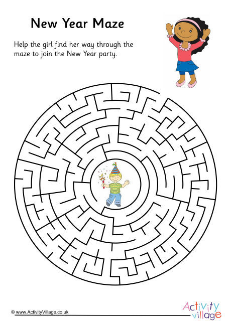 New Year Mazes | Activity Village
