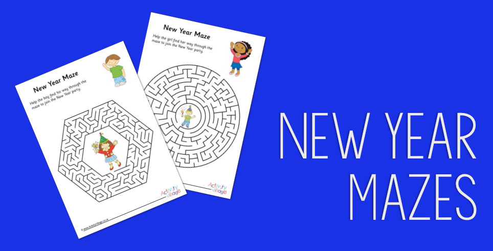 New Year Puzzles for Kids