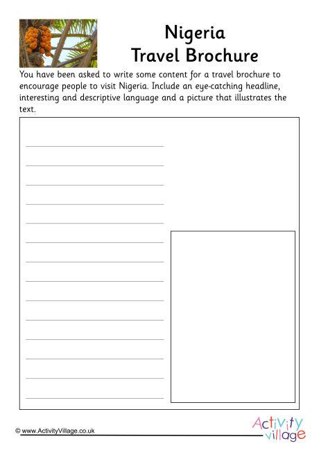 Nigeria Facts and Printables for Children